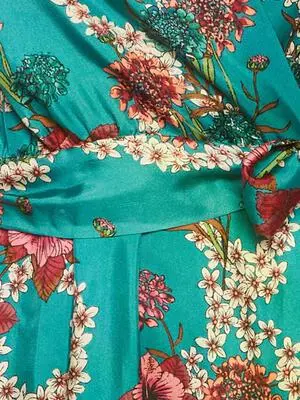 Sandro Floral-print Wrap Midi Dress