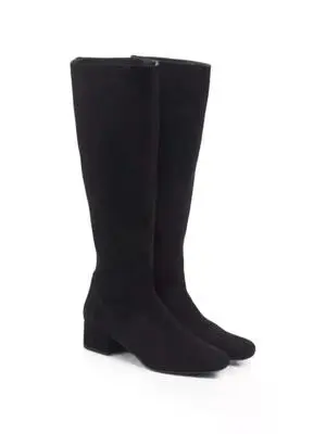 Saint Laurent Suede Knee-high Boots