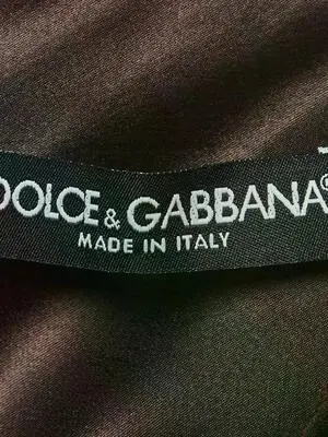 Dolce & Gabbana Houndstooth A-line Midi Skirt