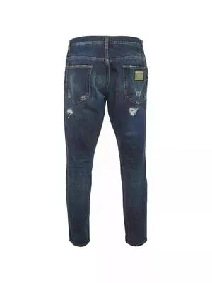 Dolce & Gabbana Distressed Loose-fit Jeans