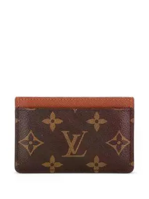 LOUIS VUITTON Monogram Canvas Card Holder - Brown
