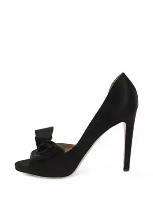 Valentino Garavani D'orsay Bow-detail Sandals - Black