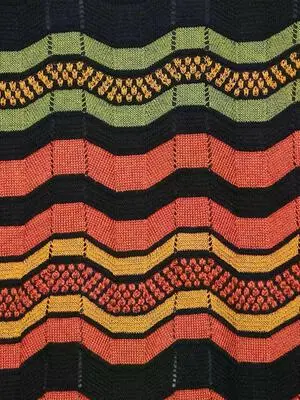 Missoni Zigzag Knit Dress With Ruffle Detail