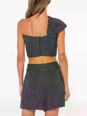 JBQ Pleated Pinstripe Shorts