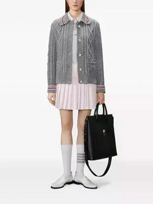 Thom Browne Aran Cable-knit Cardigan