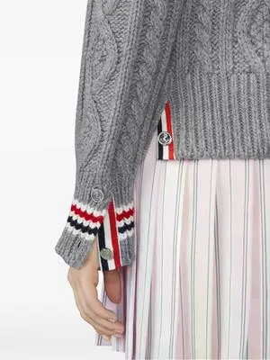 Thom Browne Aran Cable-knit Cardigan
