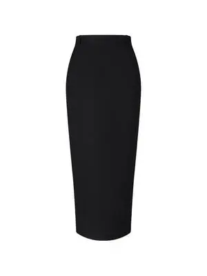 Thom Browne Hopsack Midi Pencil Skirt - Black