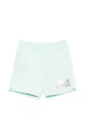 LOW BRAND Logo-patch Shorts - Green