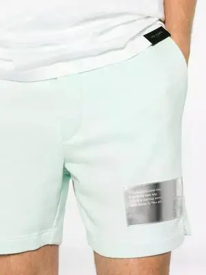 LOW BRAND Logo-patch Shorts