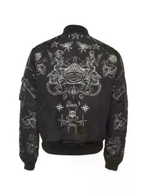 Givenchy Tattoo-print Reversible Bomber Jacket