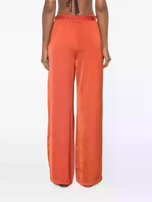 MOUTAKI Belted Wide-leg Palazzo Pants