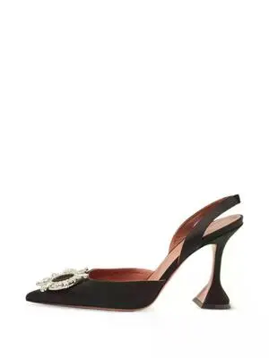 Amina Muaddi Begum Slingback Pumps - Black