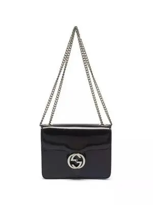 Gucci Interlocking G Shoulder Bag - Black