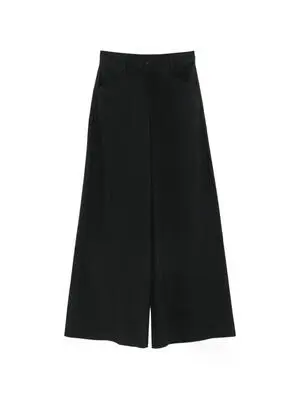 MOUTAKI Wide Leg Palazzo Pants - Black