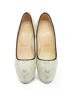 CHRISTIAN LOUBOUTIN Daffodile Raffia Platform Pumps