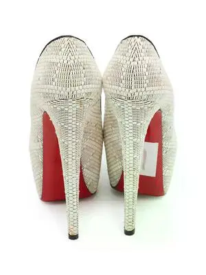 CHRISTIAN LOUBOUTIN Daffodile Raffia Platform Pumps