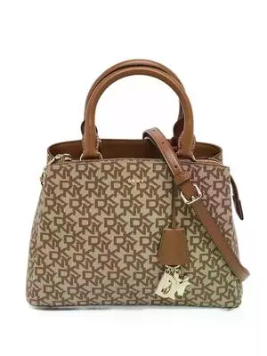 Dkny Paige Monogram Tote Bag - Neutrals