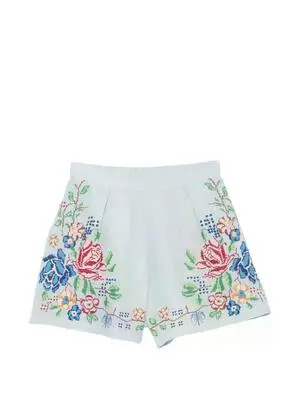 ORSINA Floral Embroidered Shorts