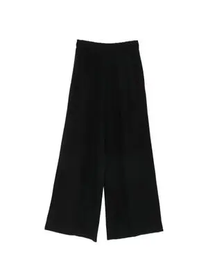 MOUTAKI Elasticated Waistband Palazzo Pants - Black