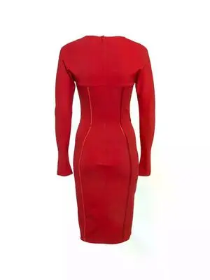 Dolce & Gabbana Corset-style Satin Midi Dress