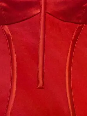 Dolce & Gabbana Corset-style Satin Midi Dress