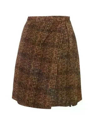 Max Mara Plaid Pattern Mini Skirt