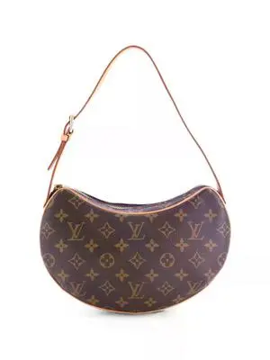 LOUIS VUITTON Monogram Canvas Croissant Pm Hobo Bag - Brown