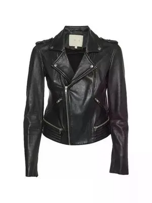 Maje Basalt Biker Jacket - Black