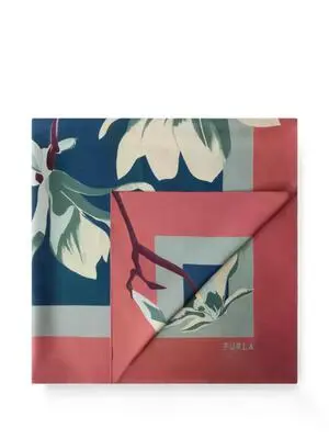 Furla Tortona Carré Scarf - Blue