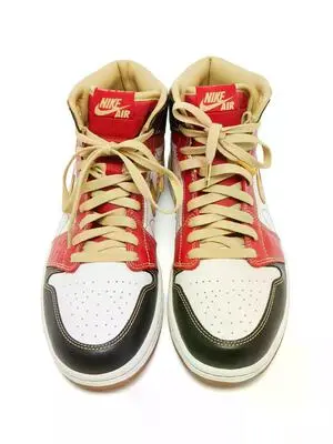 JORDAN Air 1 Retro Lace-up Leather Sneakers - White