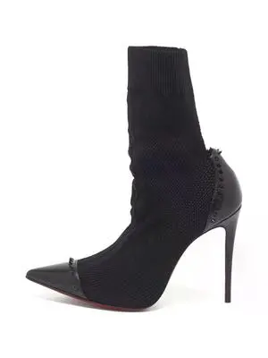 CHRISTIAN LOUBOUTIN Dovi Dova Spiked Ankle Boots - Black