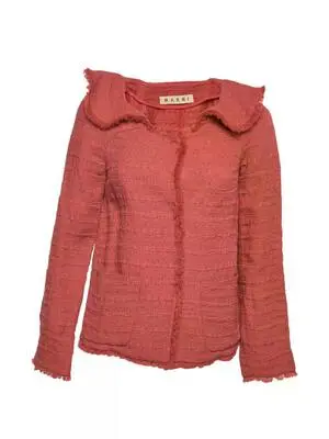 Marni Fringed Tweed Jacket