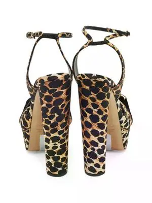 Casadei Leopard-print Platform Sandals