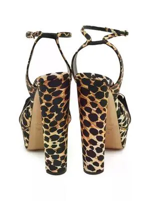 Casadei Leopard-print Platform Sandals