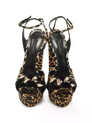 Casadei Leopard-print Platform Sandals