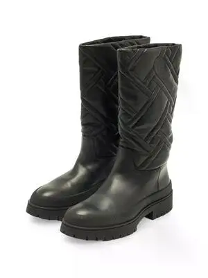 Hermès Quilted Mid-calf Boots