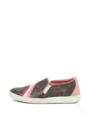 LOUIS VUITTON Monogram Canvas Frontrow Sneakers - Brown