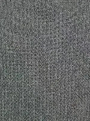 Emporio Armani Fisherman Rib Knit Polo Sweater - Grey