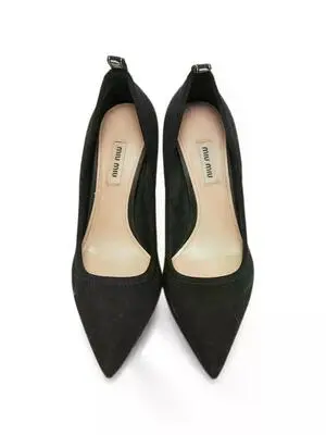 Miu Miu Leather Pointed-toe Stiletto Pumps