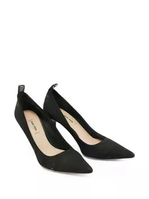 Miu Miu Leather Pointed-toe Stiletto Pumps