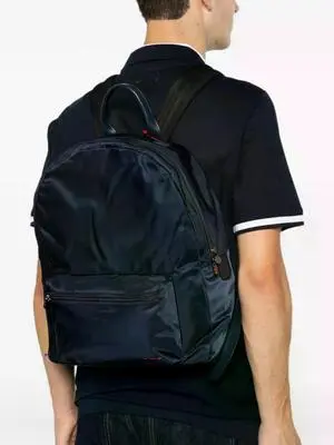 Kiton Logo Plaque Zip-fastening Backpack