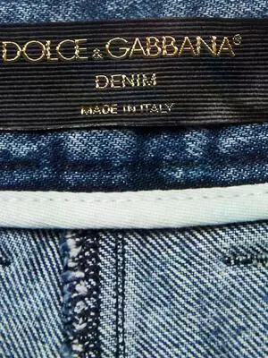 Dolce & Gabbana Distressed Wide-leg Jeans