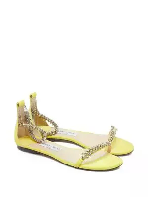 JIMMY CHOO Shiloh Crystal-embellished Suede Sandals