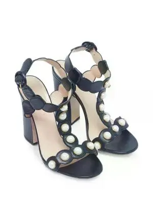 Gucci Willow Faux-pearl Embellished Sandals