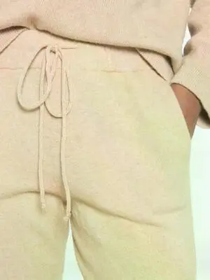 SERGIO MORETTI FIRENZE Beige Drawstring Waistband Track Pants