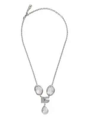 Dolce & Gabbana Tone Logo Necklace - Silver