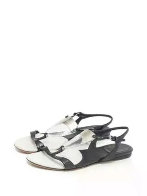Dior Thong Flat Sandals - Black