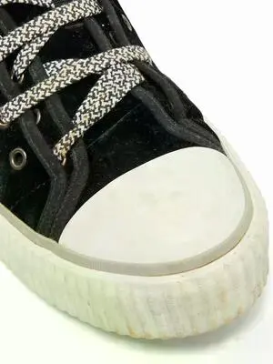 LANVIN Velvet Cap-toe Sneakers