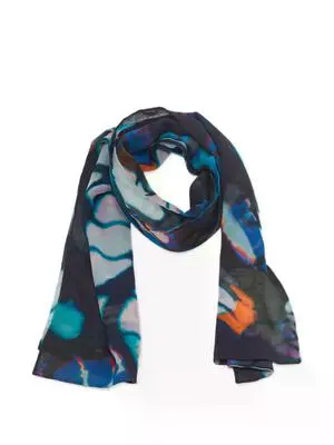 LOUIS VUITTON Holographic-print Silk Scarf