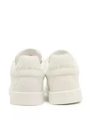 Dolce & Gabbana Portofino Lace-up Sneakers - White